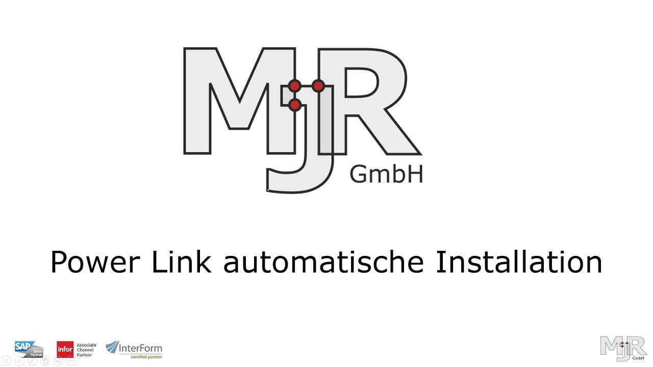 Infor: Automatic installation Power-Link client - MJR GmbH