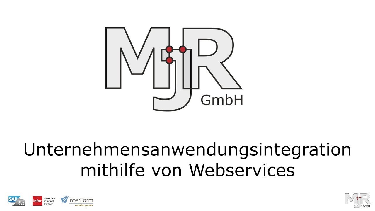 Anwendungsintegration mit Webservices - MJR GmbH